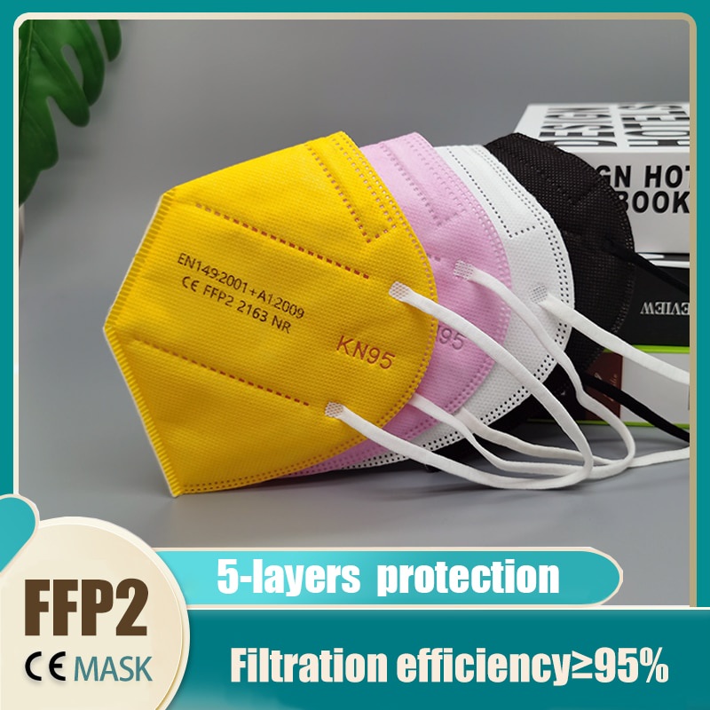 10 pieces Colored KN95 5 layers Facemask Nice Quality Surgical Face ...