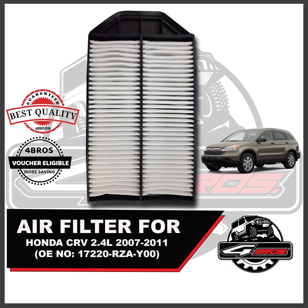 Excellabs Air Filter for Honda CRV 2.4L 2007 to 2011(17220-RZA-Y00 ...