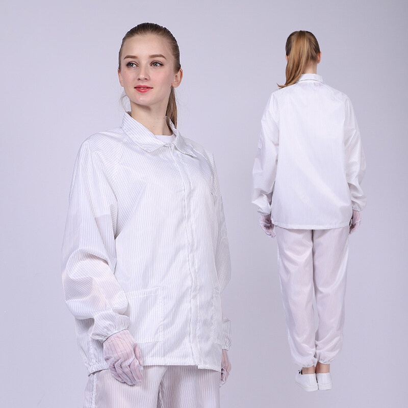 PPE Coverall Washable Clean Room Suit Split Overalls 2 in 1 Antistatic ...