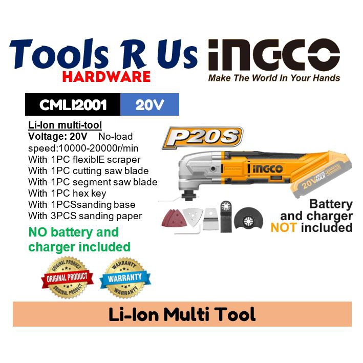 Ingo Li-Ion Multi Tool 20V CMLI2001* MERVILLE | Shopee Philippines