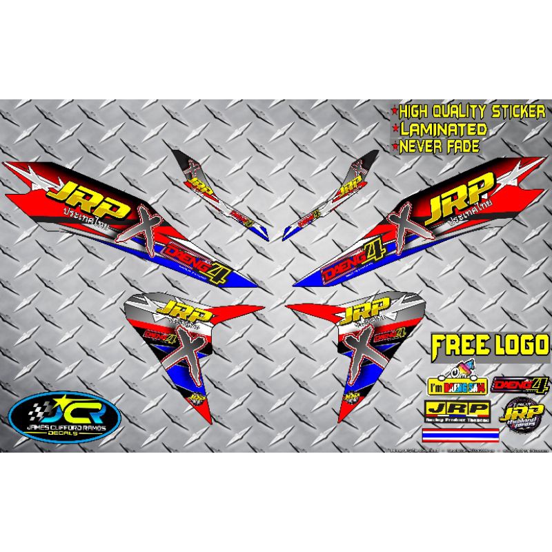 Click 125 Jrp X Daeng Sai4 Stock Decals Sticker | Shopee Philippines