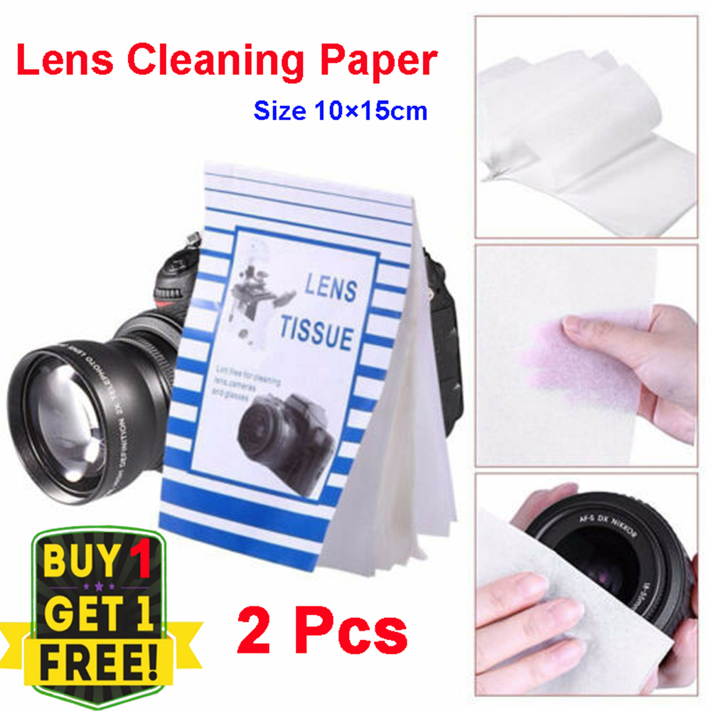 [Ready Stock]2× Camera Lens Cleaning Paper 100 Sheets MUHWA Microscope ...