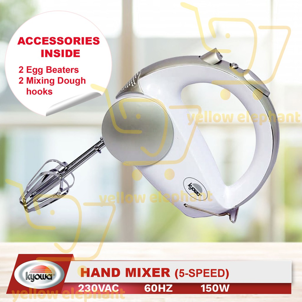 Kyowa Hand Mixer 5-Speed Setting W/ Turbo Control Switch 150W | Shopee ...