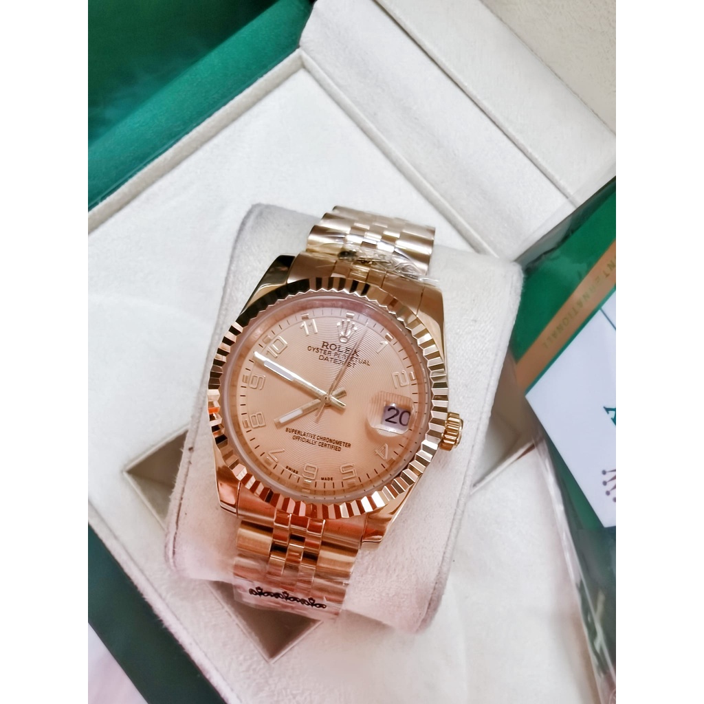 Luxury Brand Rolex Datejust 36mm K-Gold Unisex AUTOMATIC watch | Shopee ...