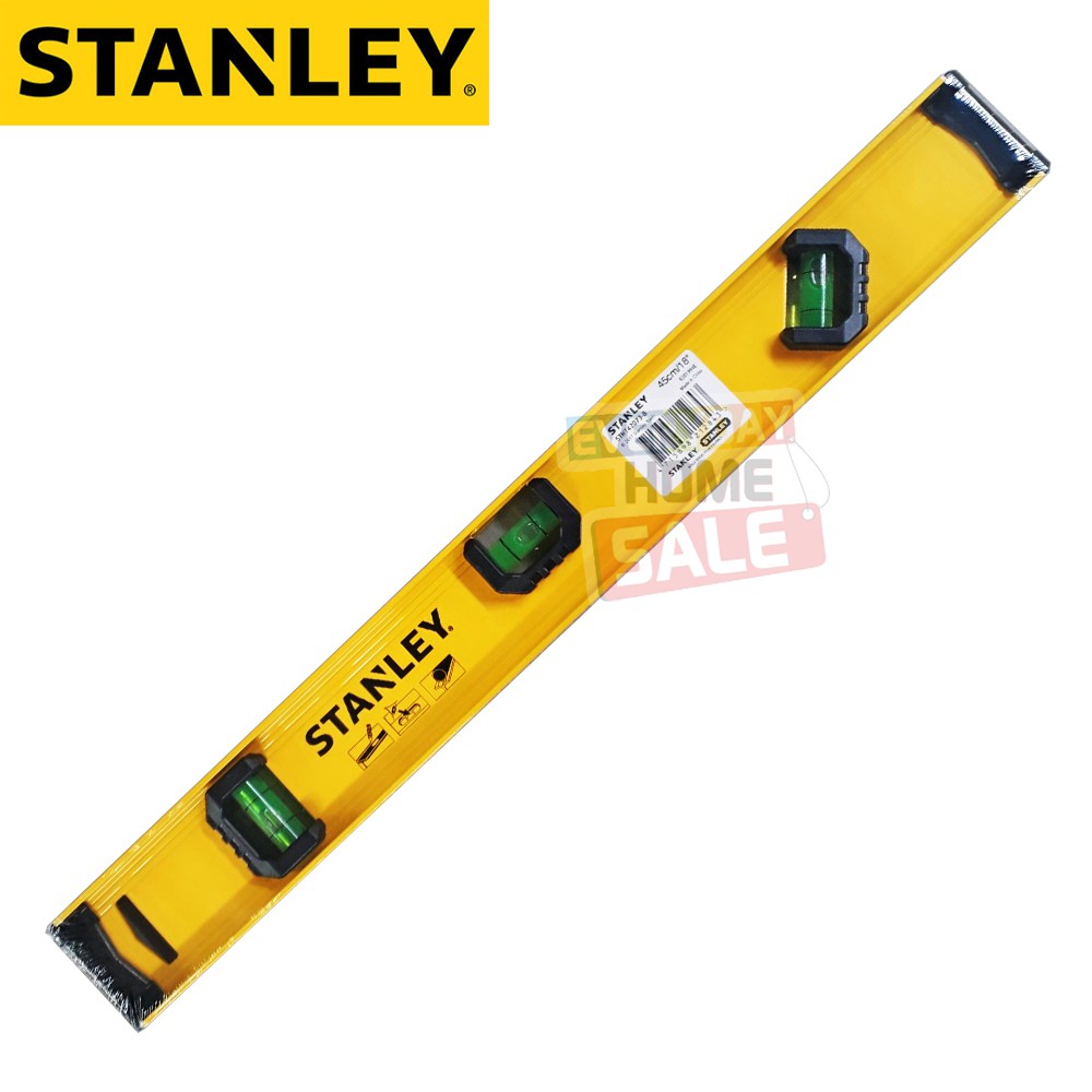 Stanley Aluminum Level Bar I-Beam with Three Vials | Shopee Philippines