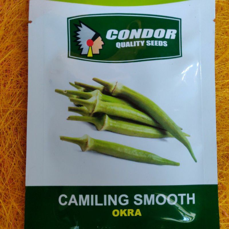 OKRA SEEDS CAMILING SMOOTH SCHT 7GRMS CONDOR SEEDS VEGETABLE SEEDS ...