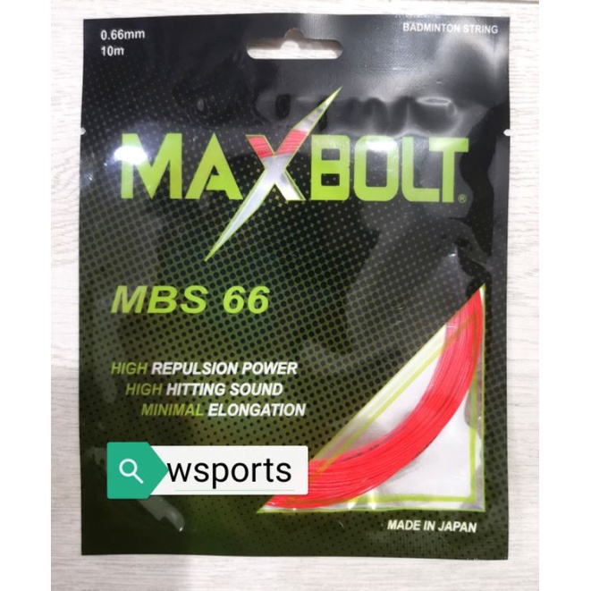 Badminton String Maxbolt MBS 66 MBS66 Original | Shopee Philippines