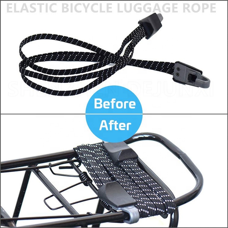 Flat Elastic Luggage Rack Carrier Cargo Strap Cord Rope with Hooks for ...