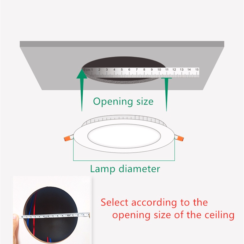 Ultra Thin LED Pin Light With Driver Recessed Panel lamp Downlight Ceiling Light Living Room ...