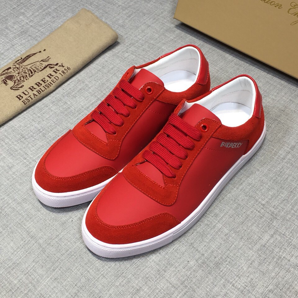 Burberry shoes mens red store