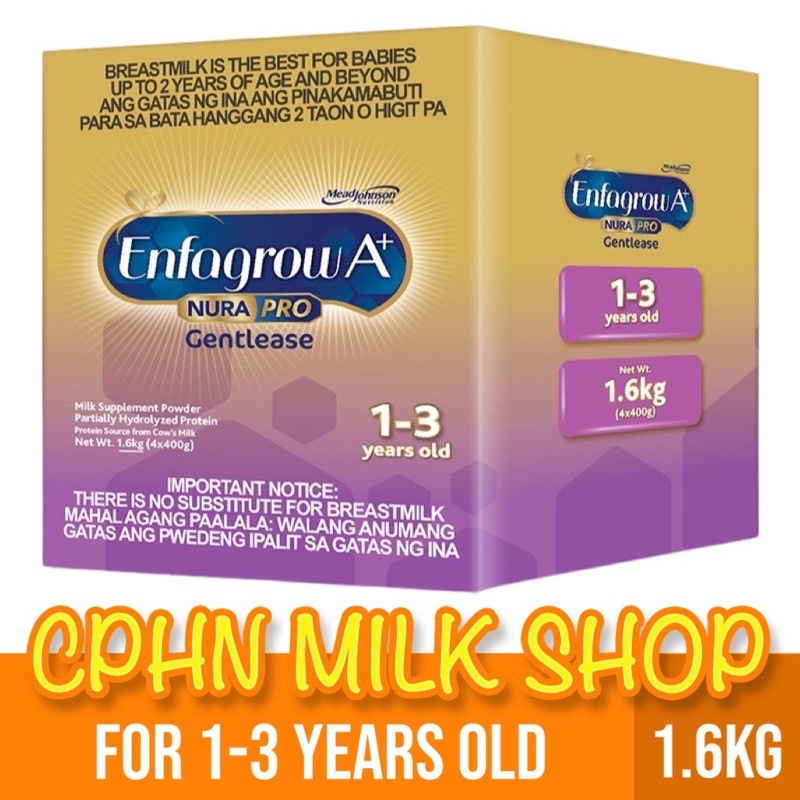 Enfagrow A+ Nurapro Gentlease 1.6kg for 1-3 Years Old Milk Supplement ...