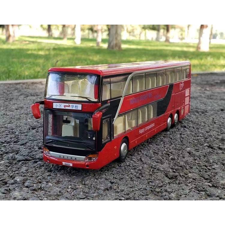 【BEA TOY】1:32 Double Decker Bus Metal die Cast Car Model | Shopee ...