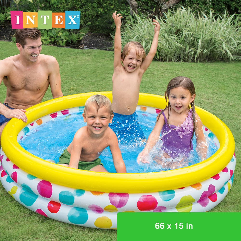 INTEX® 58449 Three Ring Pool , Ages 2+ (66 x 15 in) | Shopee Philippines