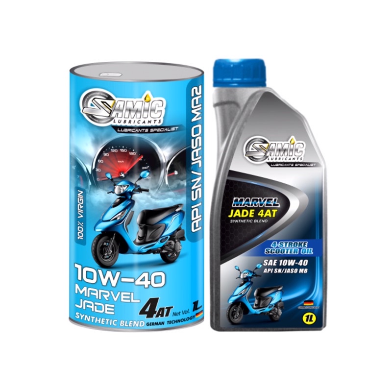 Samic Marvel Jade 4T 10W40 SN/MB Motorcycle Engine Oil | Shopee Philippines
