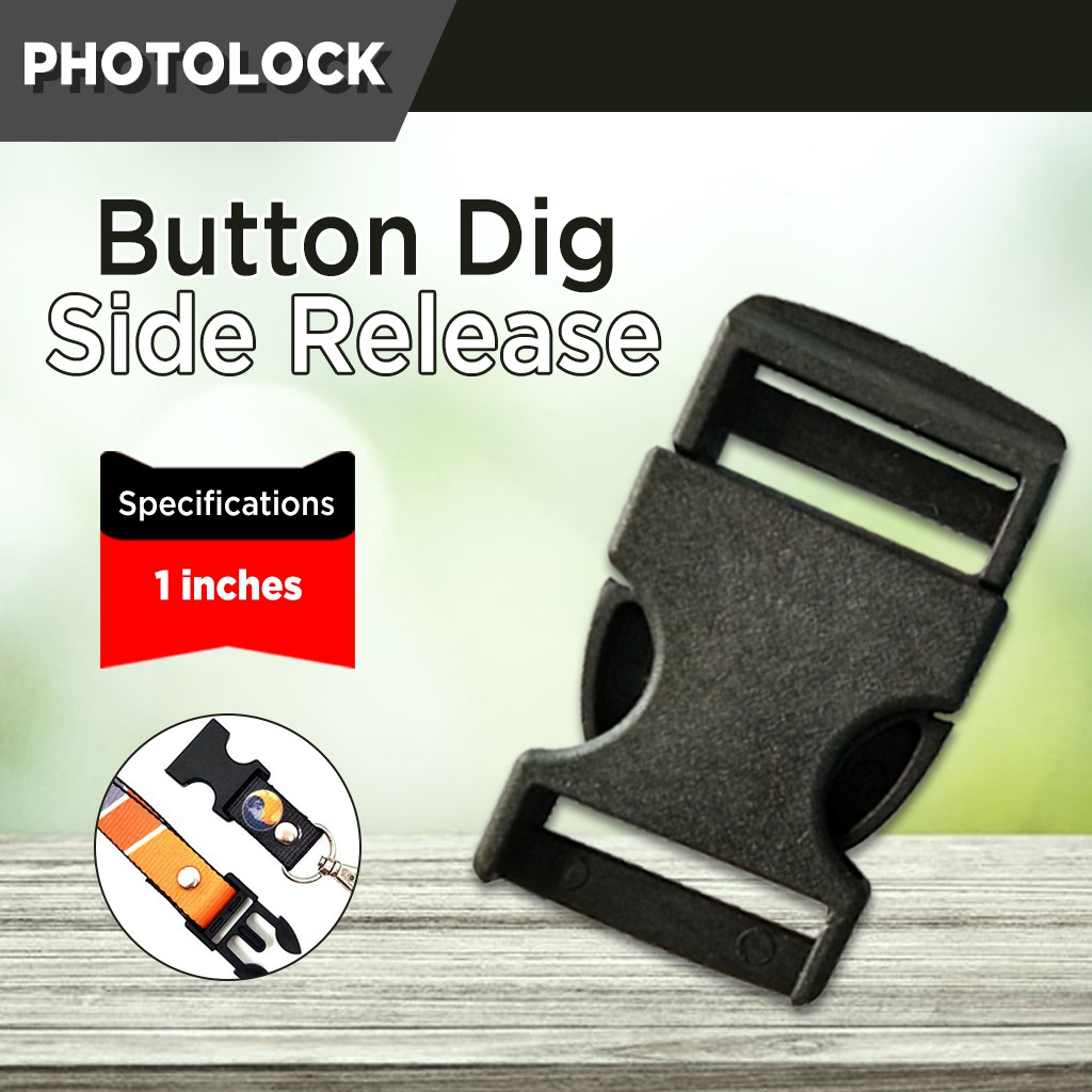 (100pcs per pack) Button Dig / Side Release || 3/4 inches and 1 inch ...