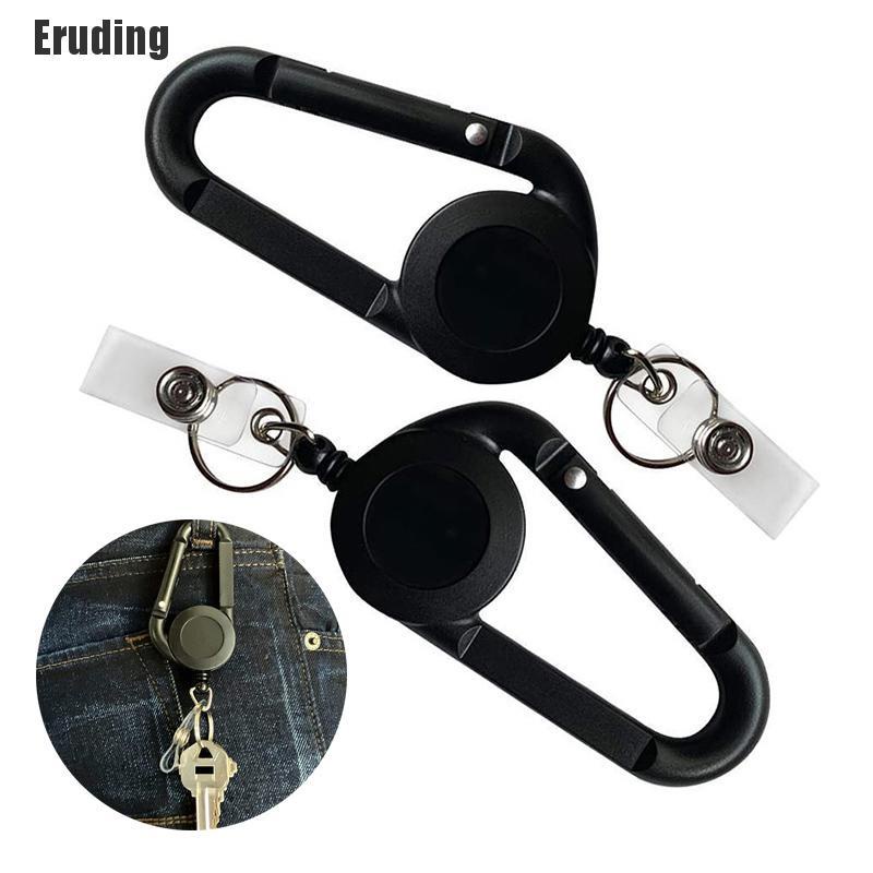 Eruding^ Id Card Key Chain Lanyard Clip Key Ring Retractable Belt Rope ...