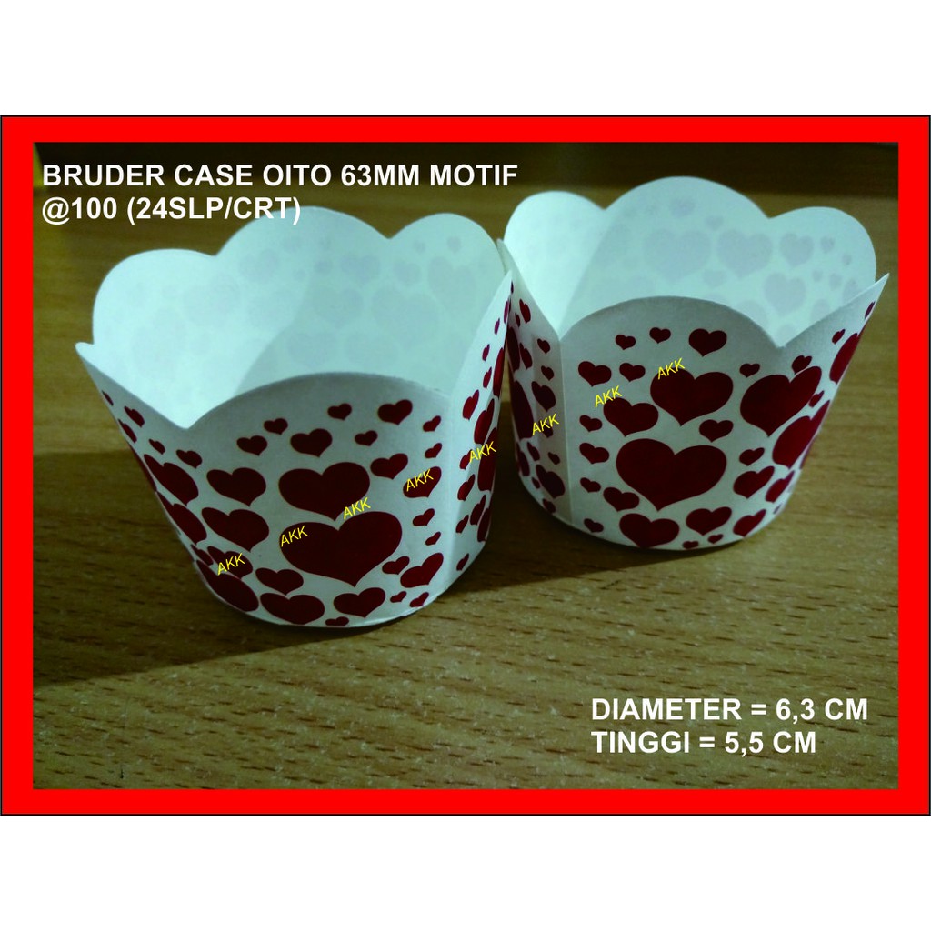 BRUDER Brother Case Oito 63mm / Motif Muffin Cup (100 Pcs) | Shopee ...