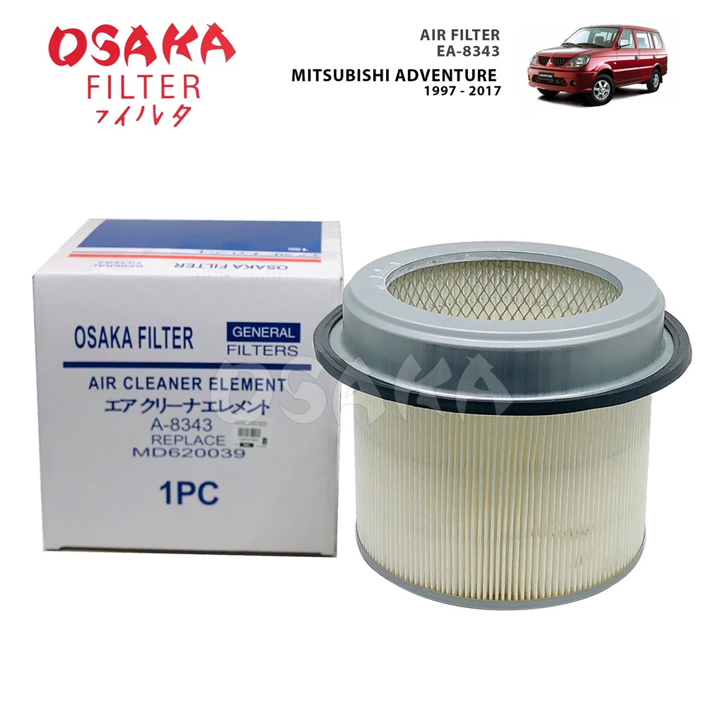 OSAKA AIR FILTER MITSUBISHI ADVENTURE DIESEL 97'-05',DELICA 86'-99 ...