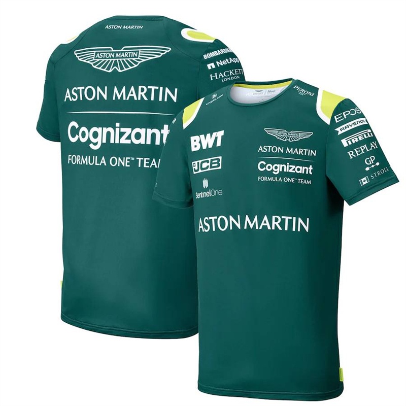 2022 Aston Martin T-Shirts F1 Formula One Team Racing Car 3D Print Men ...