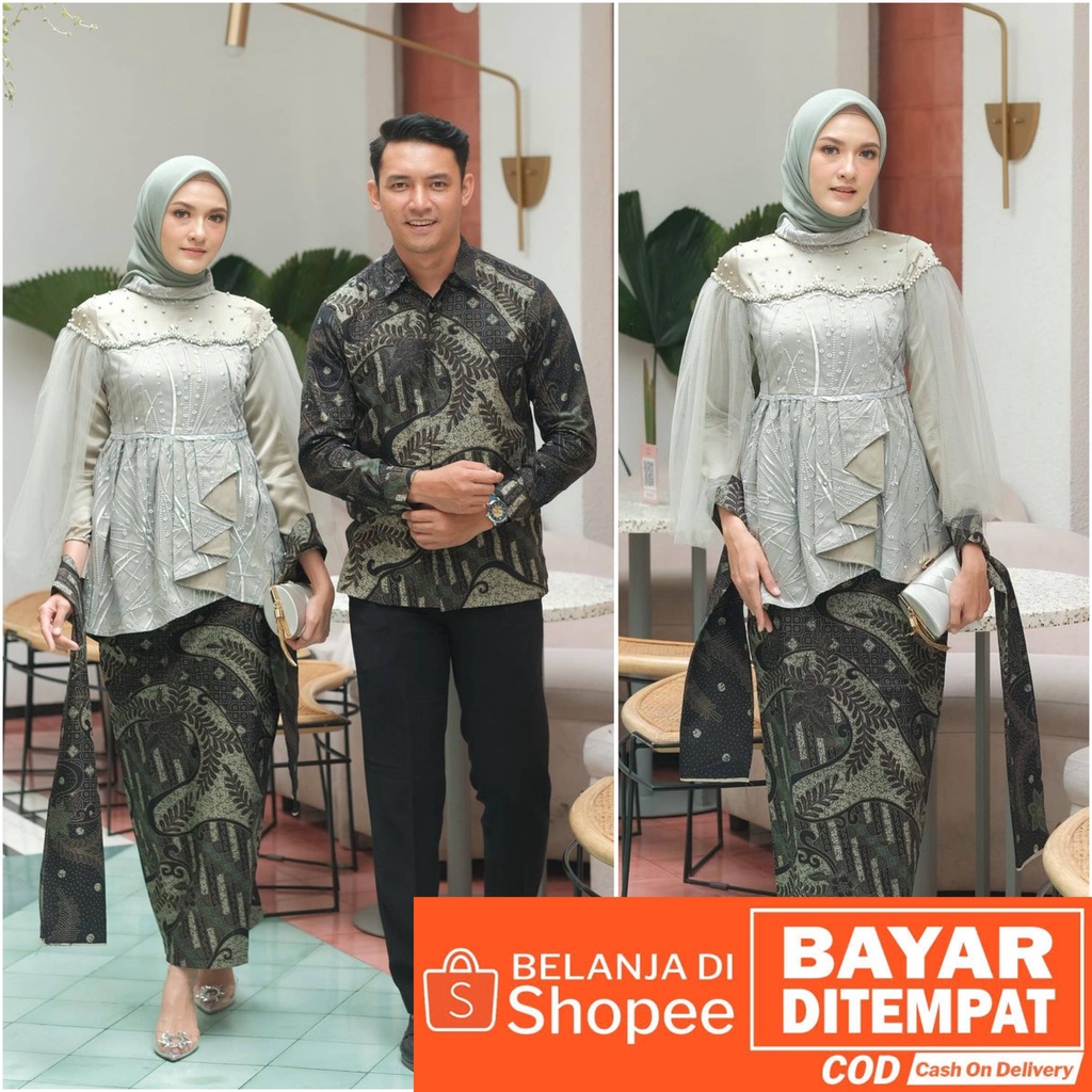 Kebaya BATIK COUPLE MODERN TILE Graduation SET Of Lice New Fitness ...