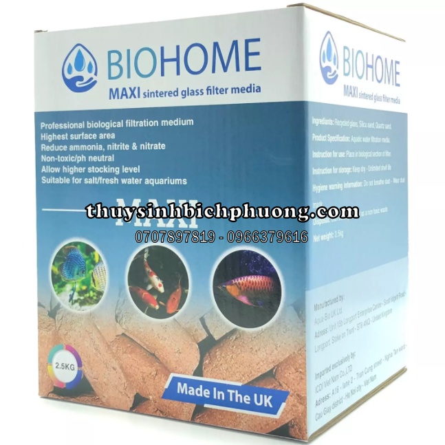Biohome MAXI FILTER MATERIAL - TREATMENT IN MICROBIOLOGICAL WATER FOR ...