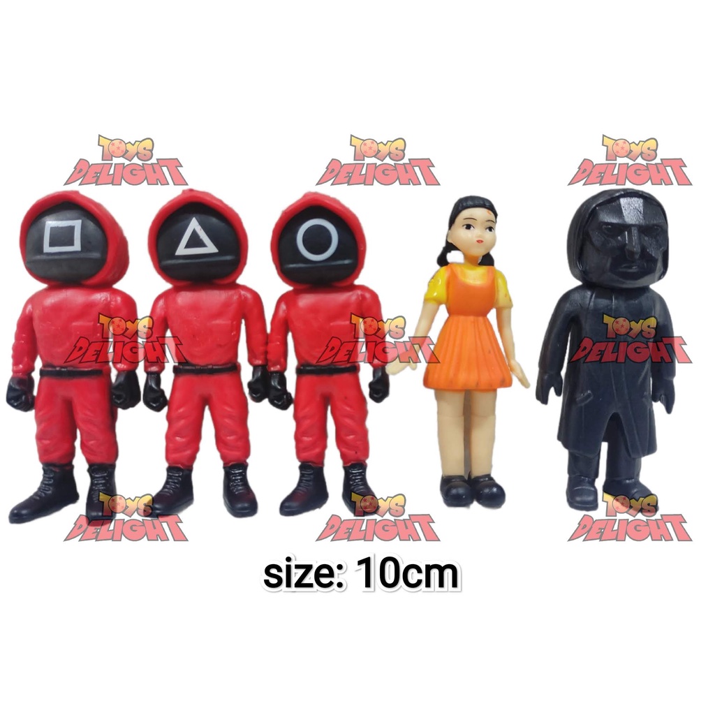 Squid Game 10cm 5pcs mini figures set | Shopee Philippines
