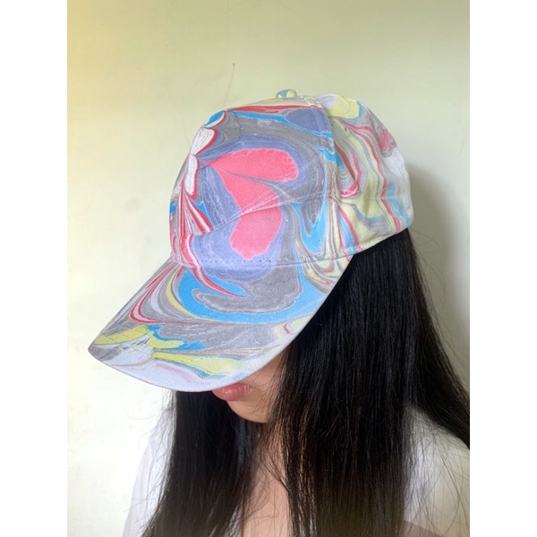 Hat cap Marble Pattern Color Coating Water Gel Handmade Work There Are ...