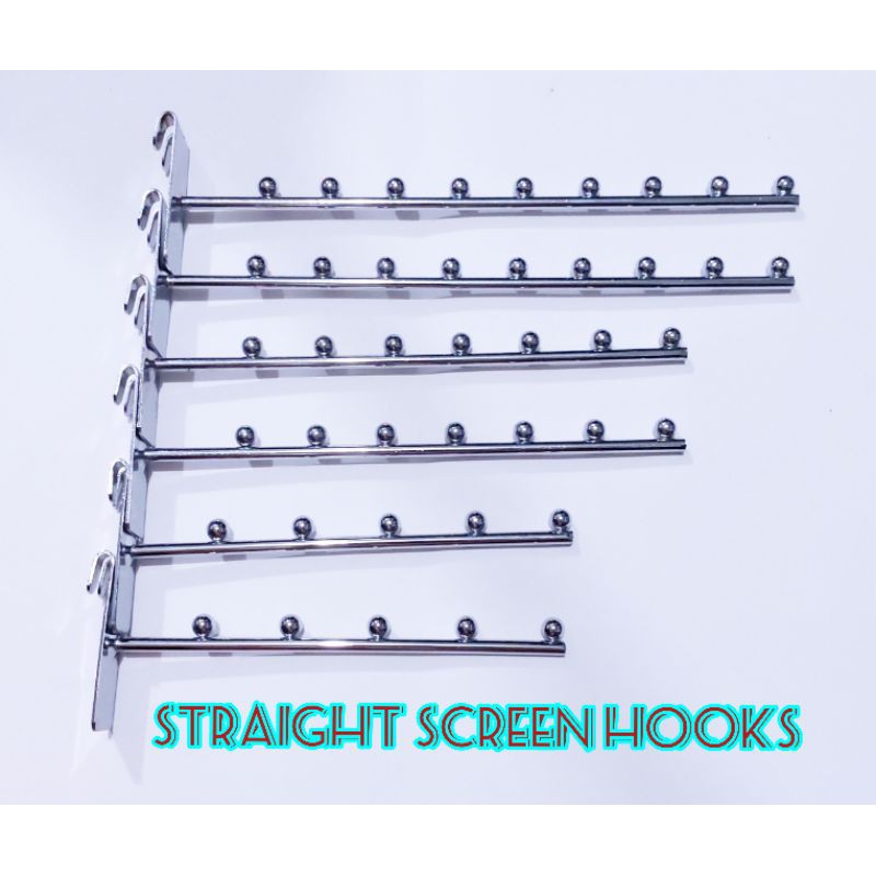 Straight Hooks for Screen/Wiremesh/Panel Grid Display Organizer Hooks ...