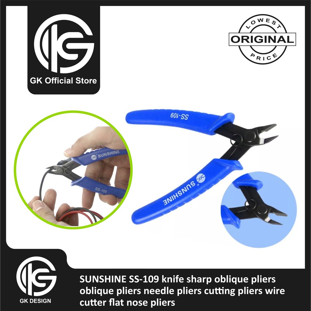 Knife sharp oblique pliers oblique pliers needle pliers cutting pliers ...