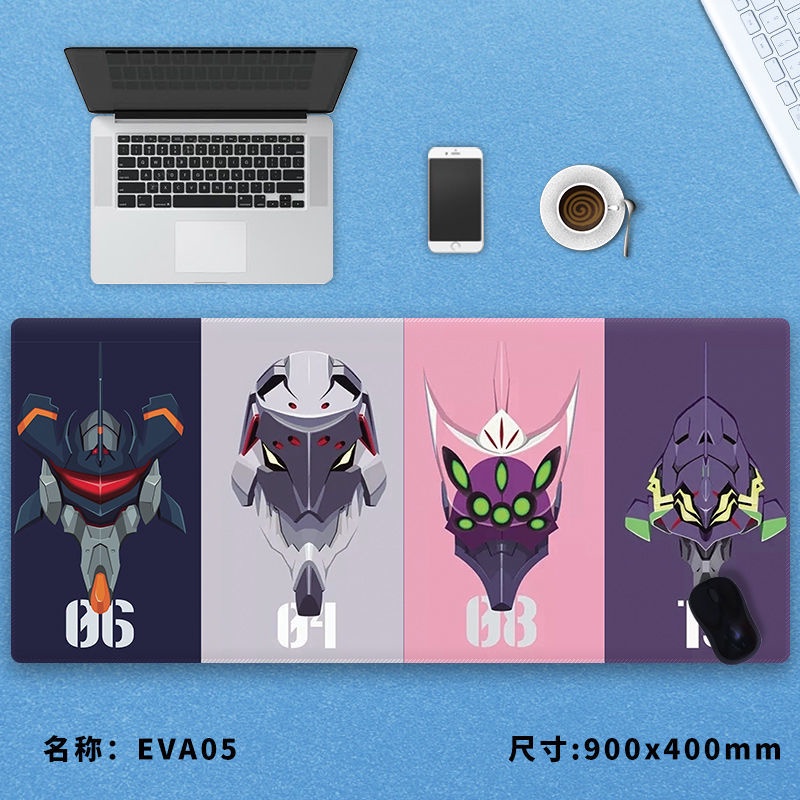 eva Mouse Pad Anime Oversized Boy Evangelion Keyboard Female Thickened ...