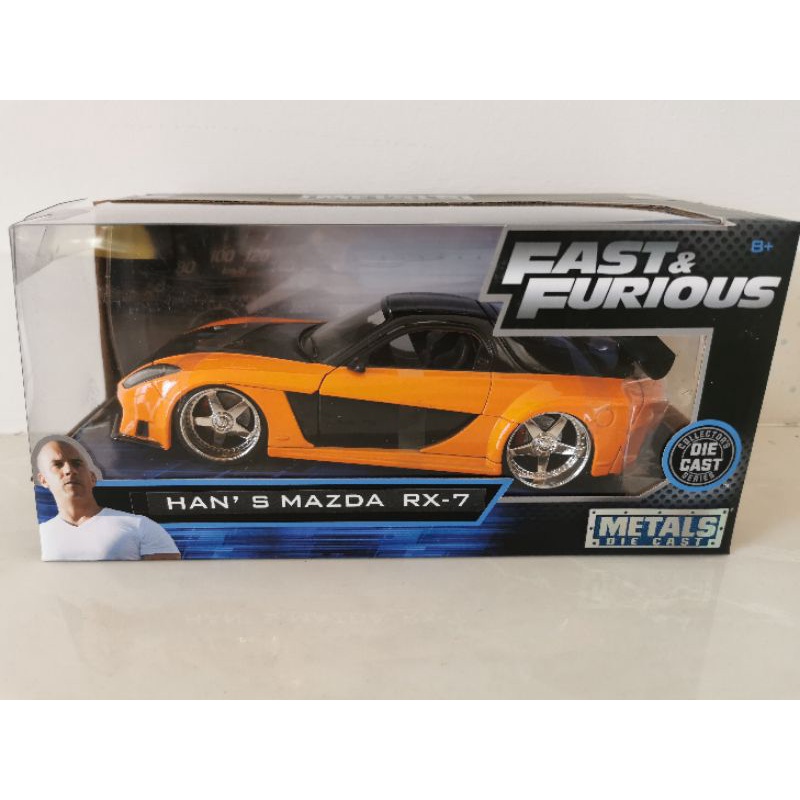 1:24 Jada Fast and Furious Tokyo Drift Han's Mazda RX-7 Rx7 | Shopee Philippines