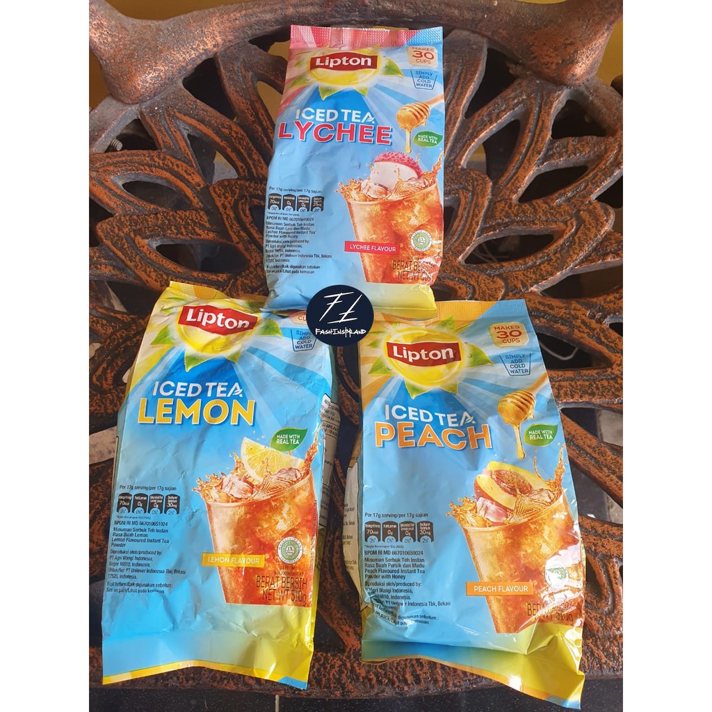 Lipton Ice Iced Lychee Lychee Powder Tea / Lemon / Peach Tea Instant ...