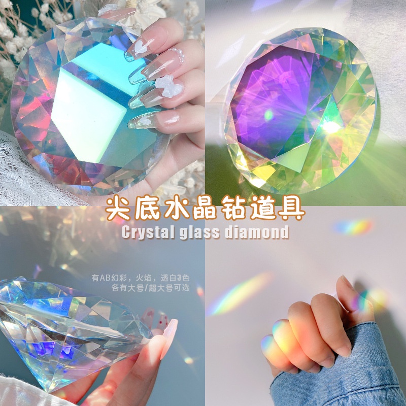 Manicure Display Shooting Photo Big Diamond Glass Works Photograph ...
