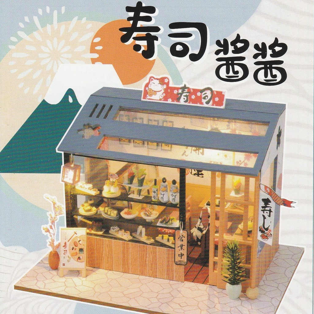 Cutebee DIY Dollhouse, Handmade Miniature House with LED Lights ...