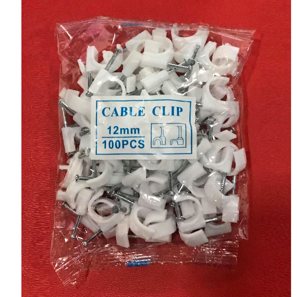 Cable Clips PVC Clamp ROUND 12MM | Shopee Philippines