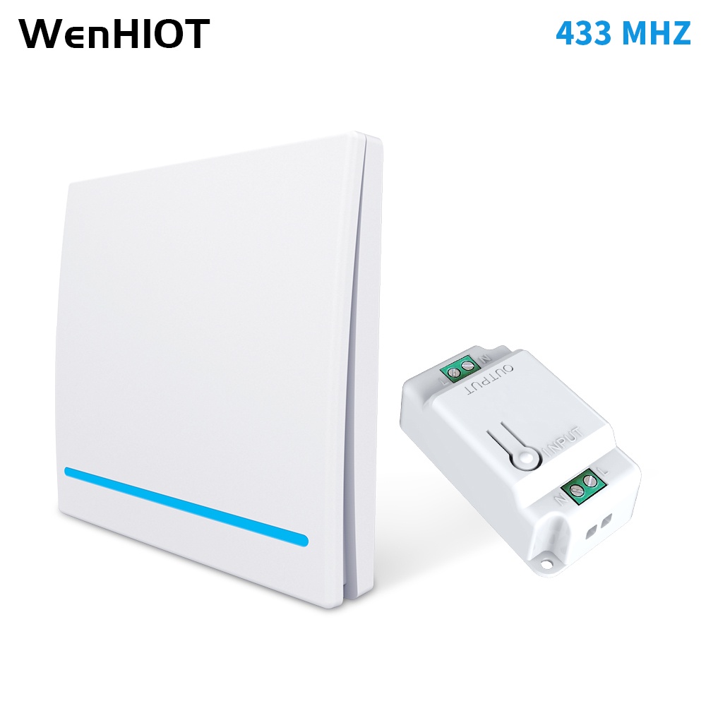 433Mhz Wireless Switch RF Remote Control Switch Panel Light Wall switch ...