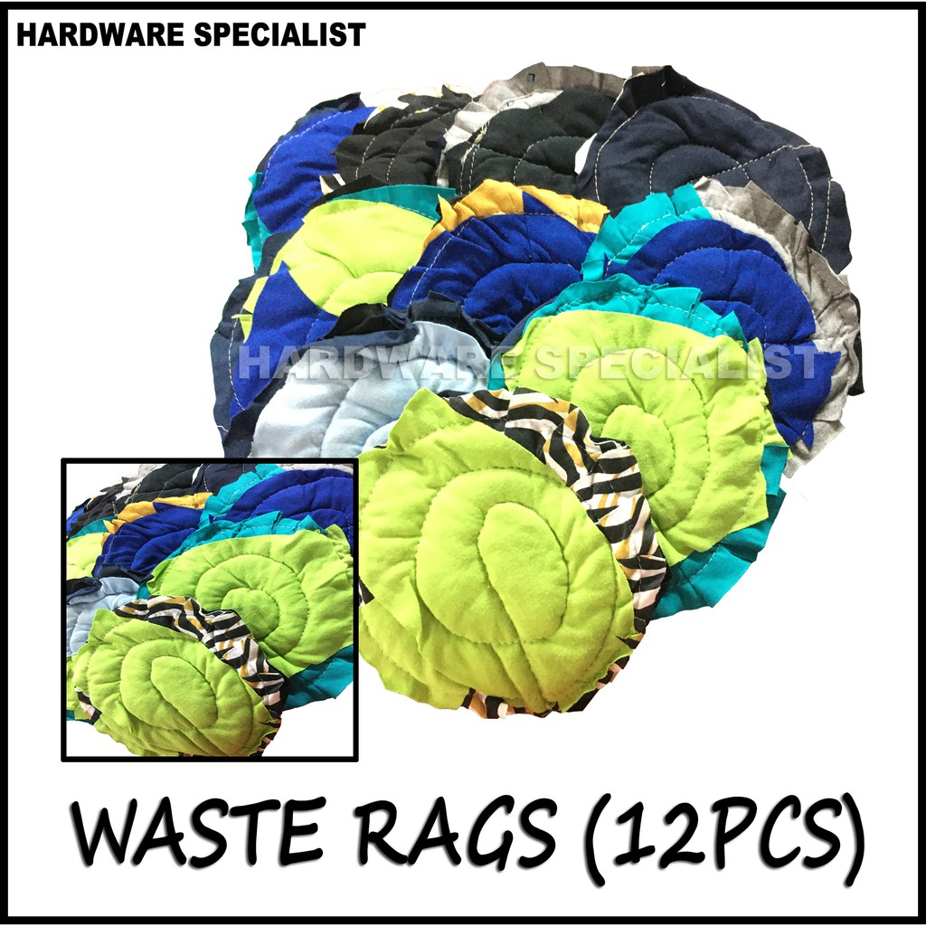 Waste Rags Round Set of 12 pcs | Shopee Philippines