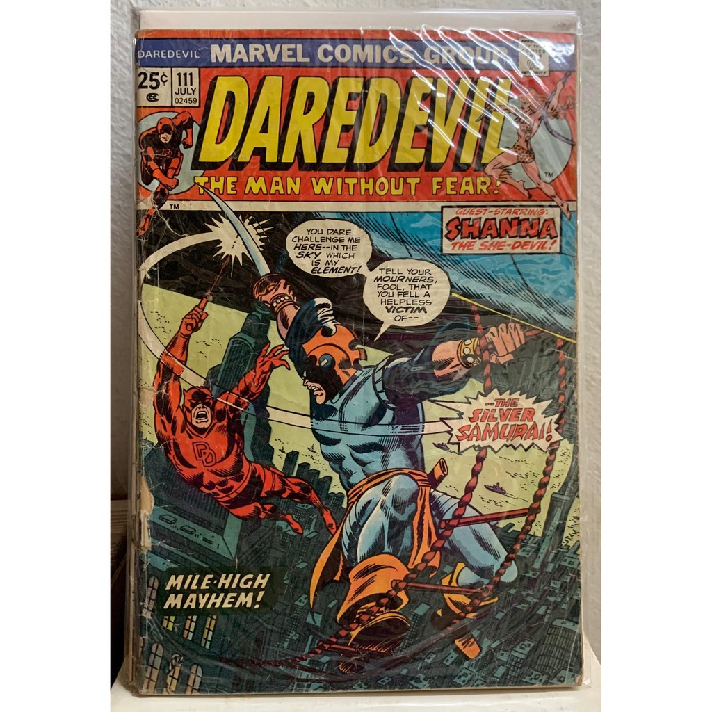 Marvel Comics: 1974 - Daredevil #111 - 1st Appearance & Origin of ...