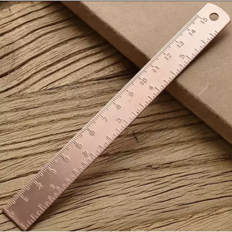 Nordic Metallic Brass Aesthetic Rulers / Protractor / Triangles ...
