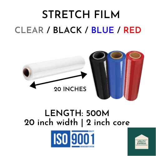 Stretch Film Jack Wrap 50m 300m 500m x 500mm [20 inches width] Cling ...
