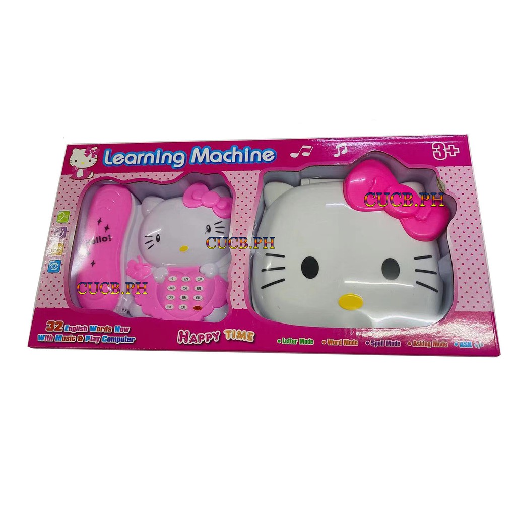 2 in 1 Hello Kitty Simulation Children Learning Musical Laptop ...