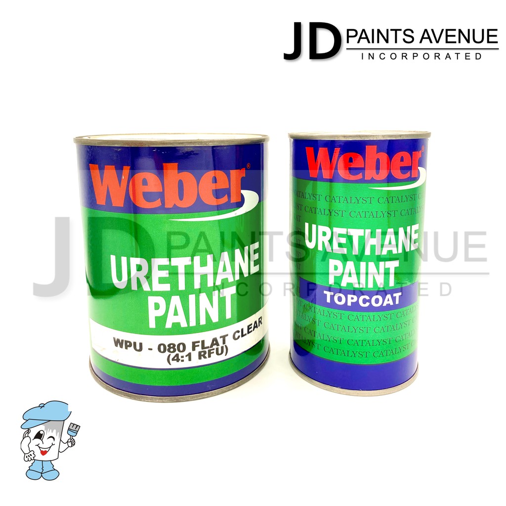 Weber Urethane Topcoat Flat Clear w/ catalyst WPU-080 (liter) | Shopee Philippines