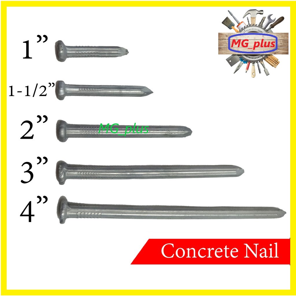 (1/4 Kilo) Concrete Nail PAKO | 1" | 1-1/2" | 2" | 3" | 4" PAKONG PANG ...