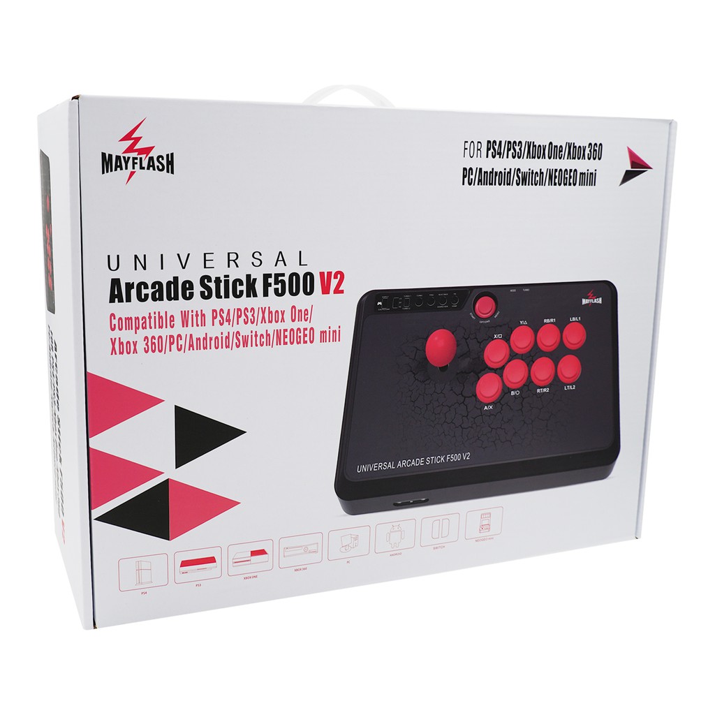 MayFlash Arcade Fightstick F500v2 for PS4/PS3/Nintendo Switch/Xbox ...