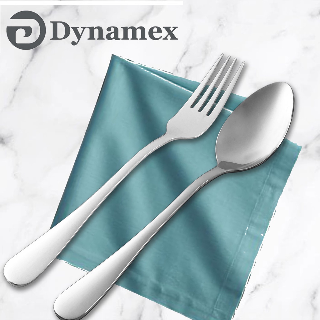 Dynamex 12pcs/Pack K198 Stainless Steel Dinner spoon and Fork Set ...