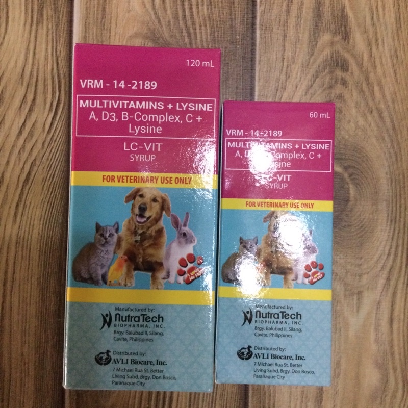 LC Vit Multivitamins Syrup 60 and 120 mL - for dogs, cats, rabbits ...