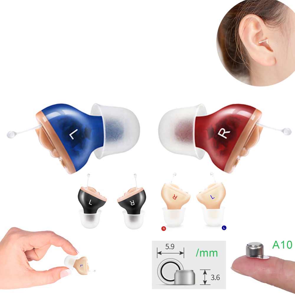 Mini Size Inner Ear Invisible Hearing Aid Volume Adjustable Hearing ...