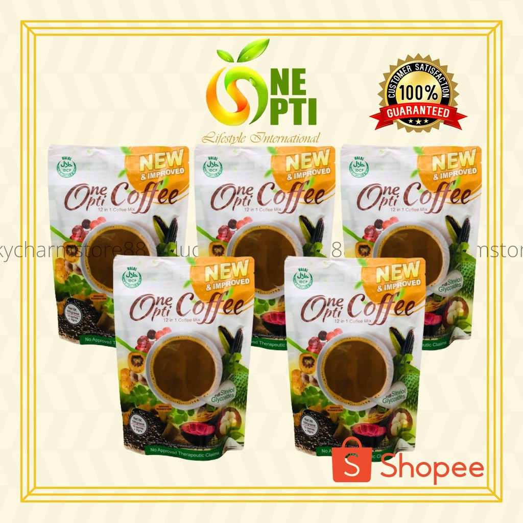 BUY 5 One Opti Coffee 12 in 1 Coffee Mix (New and Improved) | Shopee ...