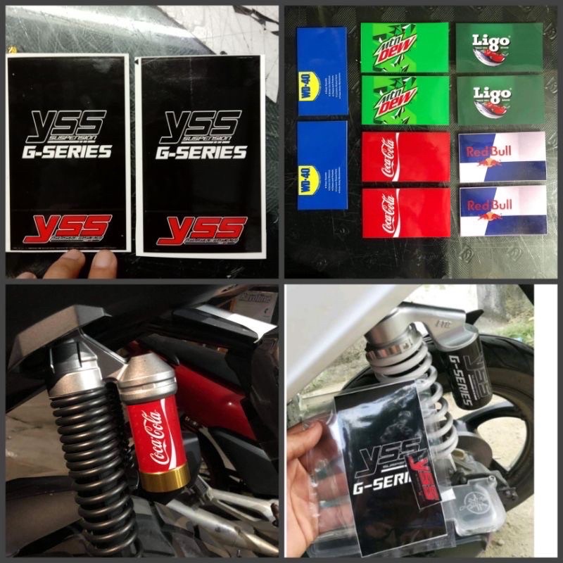 SHOCK ABSORBER STICKERS SET PRINTED LAMINATED | Shopee Philippines
