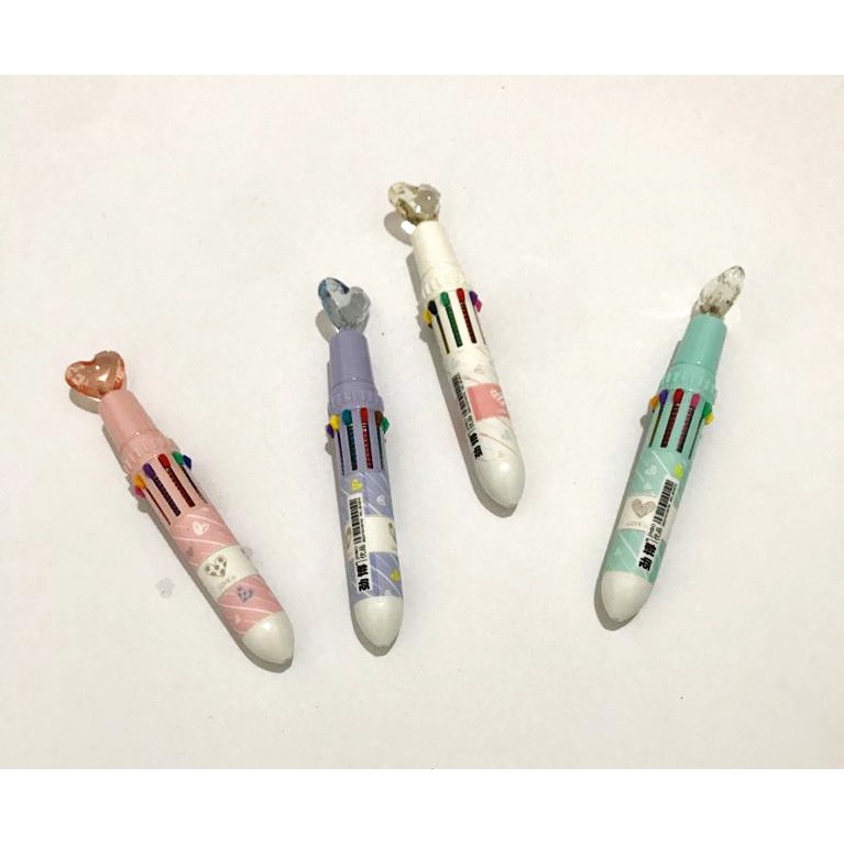 10-color Pen Cute Cute Love Shape | Shopee Philippines